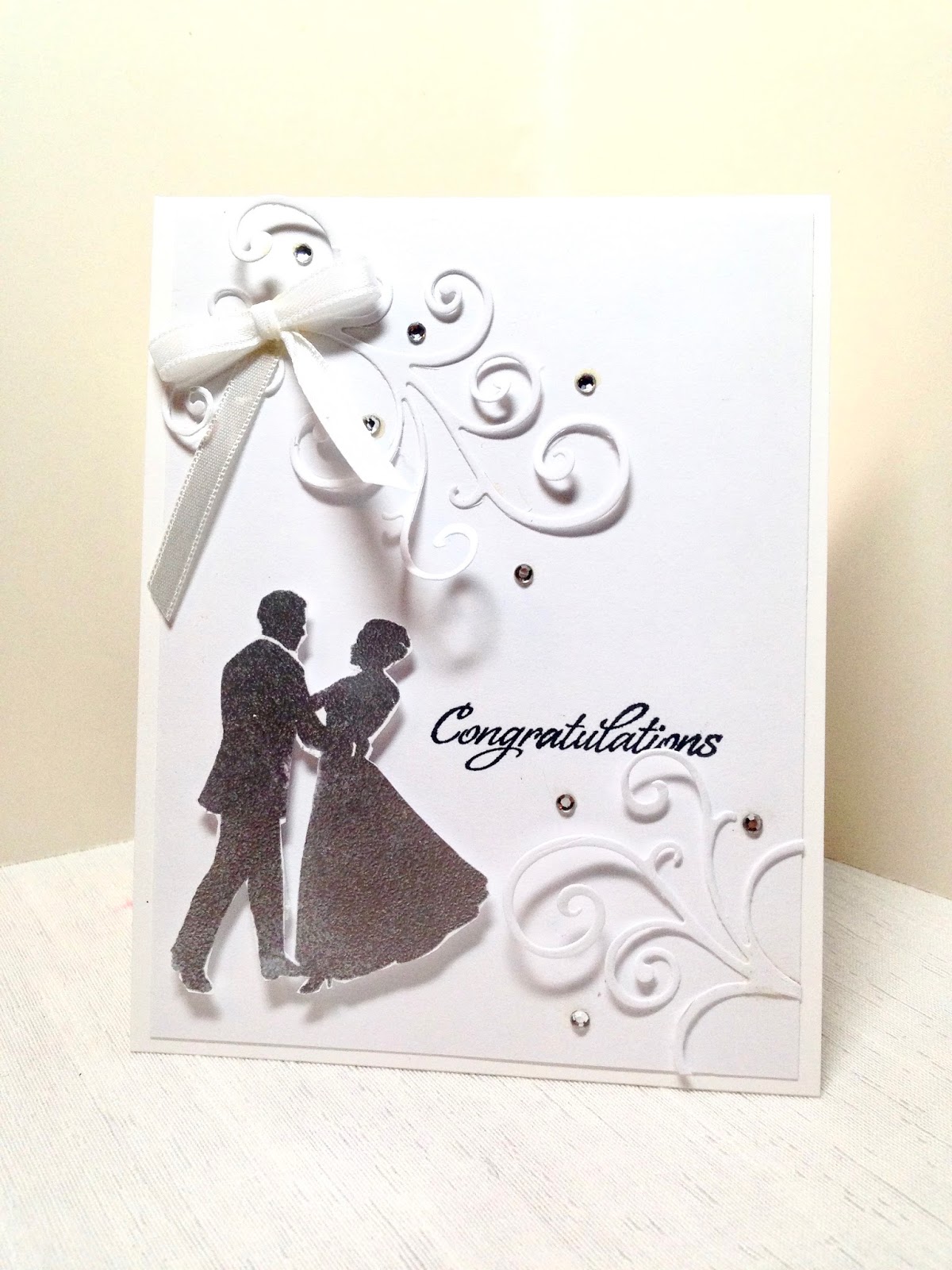 Amy's Creative Pursuits: An Elegant Wedding Card