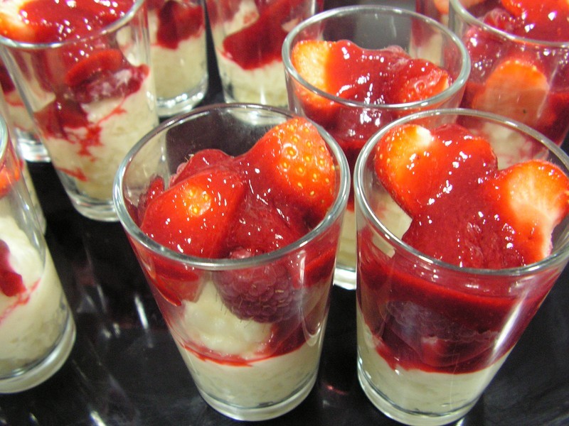 le blog de Caradec Créations: Verrine riz au lait fruits rouges