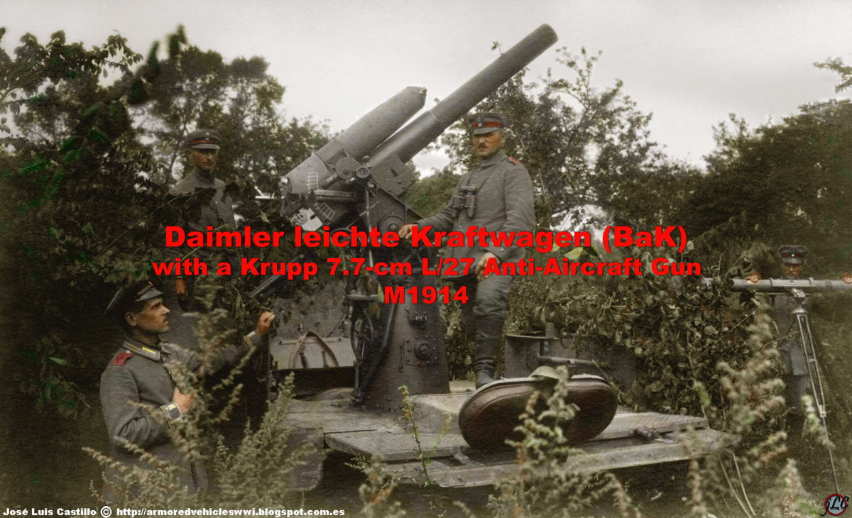 Armored Vehicles of the WWI: German Daimler leichte Kraftwagen (BaK ...