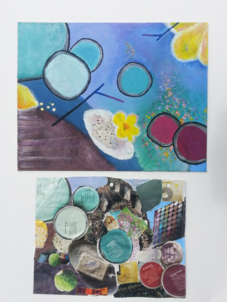 The Skillful Bee: In the Classroom-High School Abstract Art Project