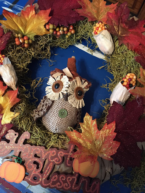 Me and My Crafties: Fall Owl Wreath