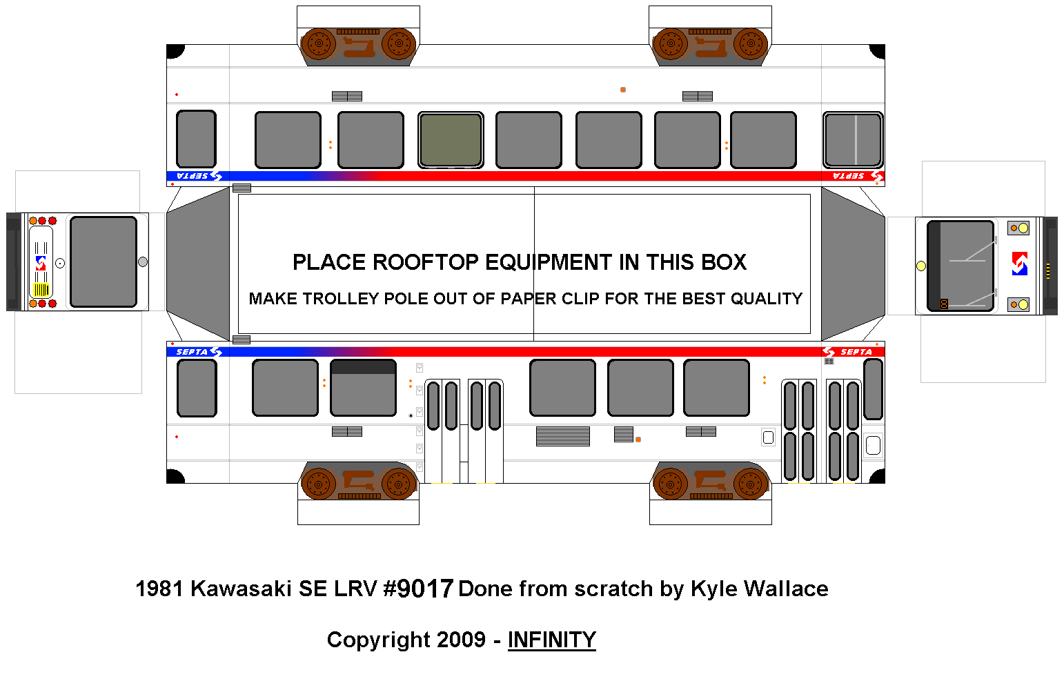 Machete din carton: Paper train Thread model paper