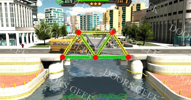 Bridge Construction Simulator [Medium] Level 1 ~ Doors Geek