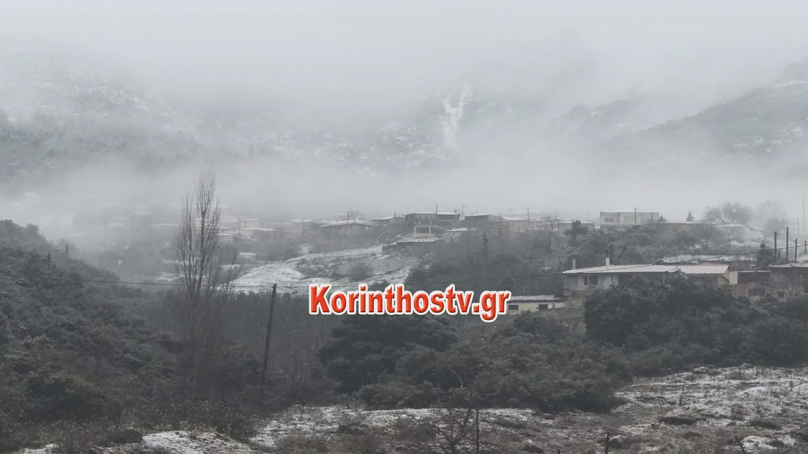 Συνεχίζεται η χιονόπτωση στα χωριά της Ορεινής Κορινθίας - Χωρίς ...