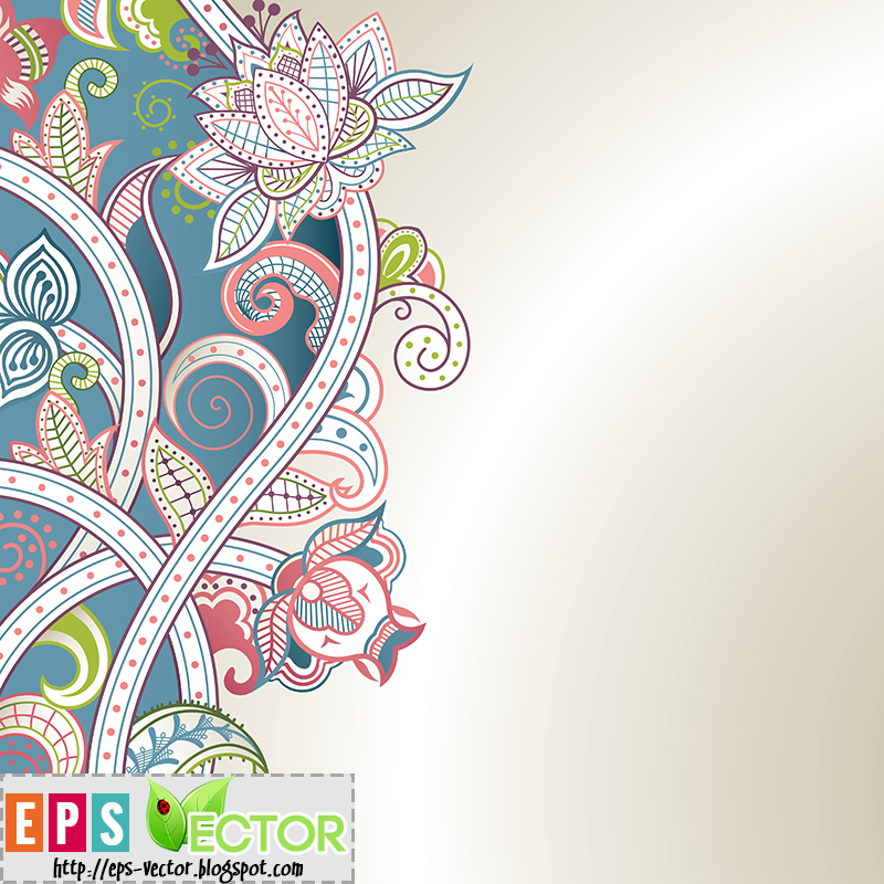 [Vector] - Floral Abstract - EPS Vector BLOG