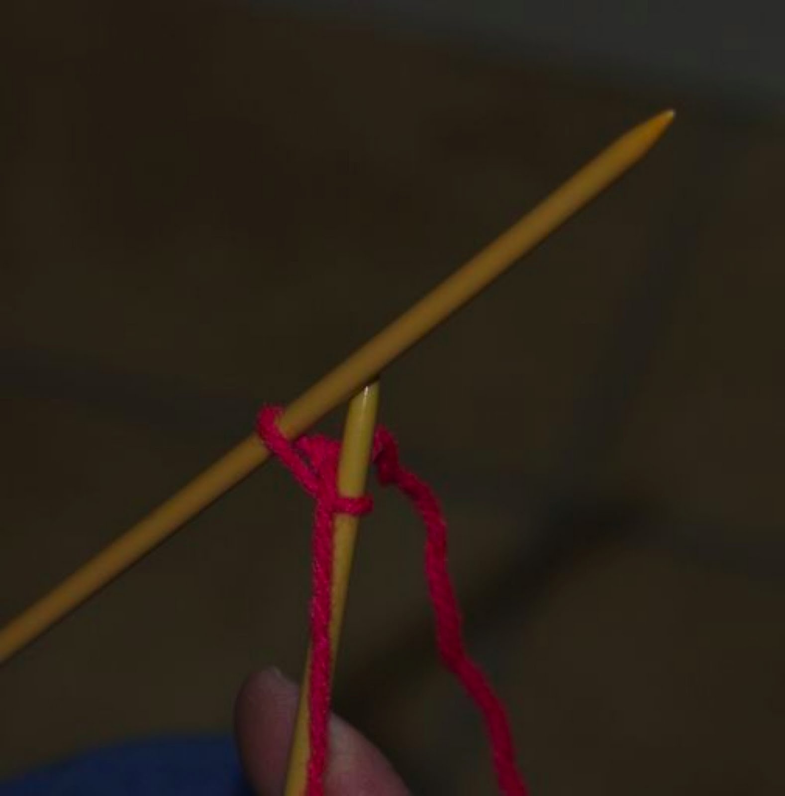 Knitting One Handed.