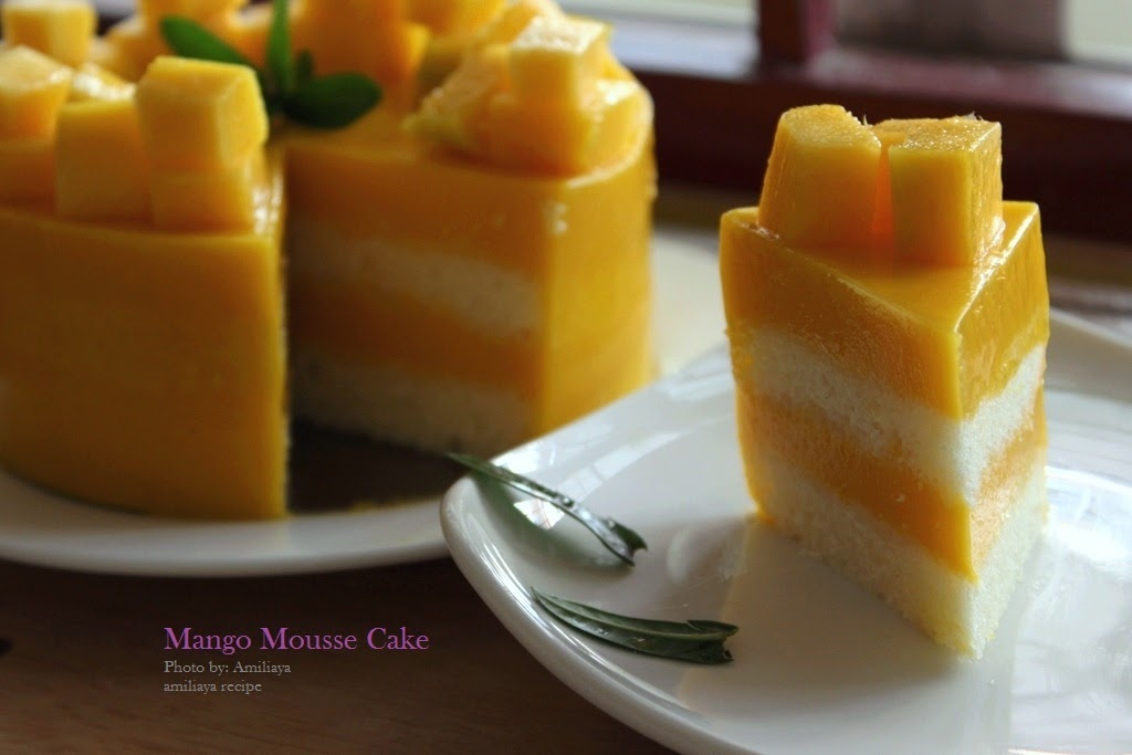 Amiliaya Recipe: Mango Mousse Cake 芒果慕斯蛋糕