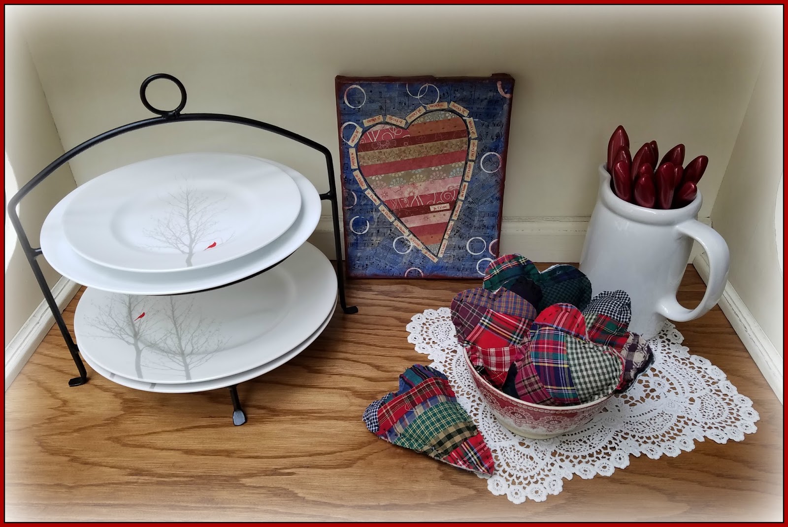 Panoply: Winter Cardinal Table for Two