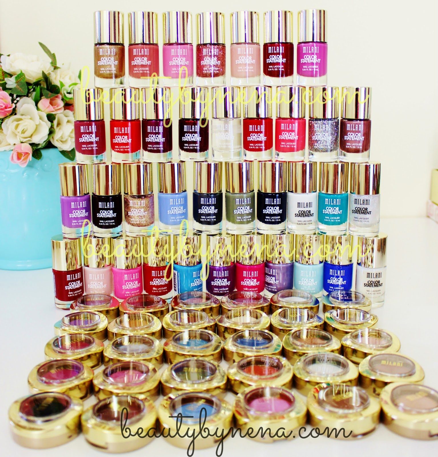 Milani Bella Eyes Swatches y Color Statement Esmaltes – beautybynena