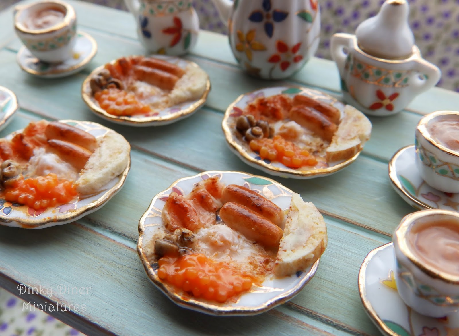 Dinky Diner Miniatures: Full English Breakfast Set