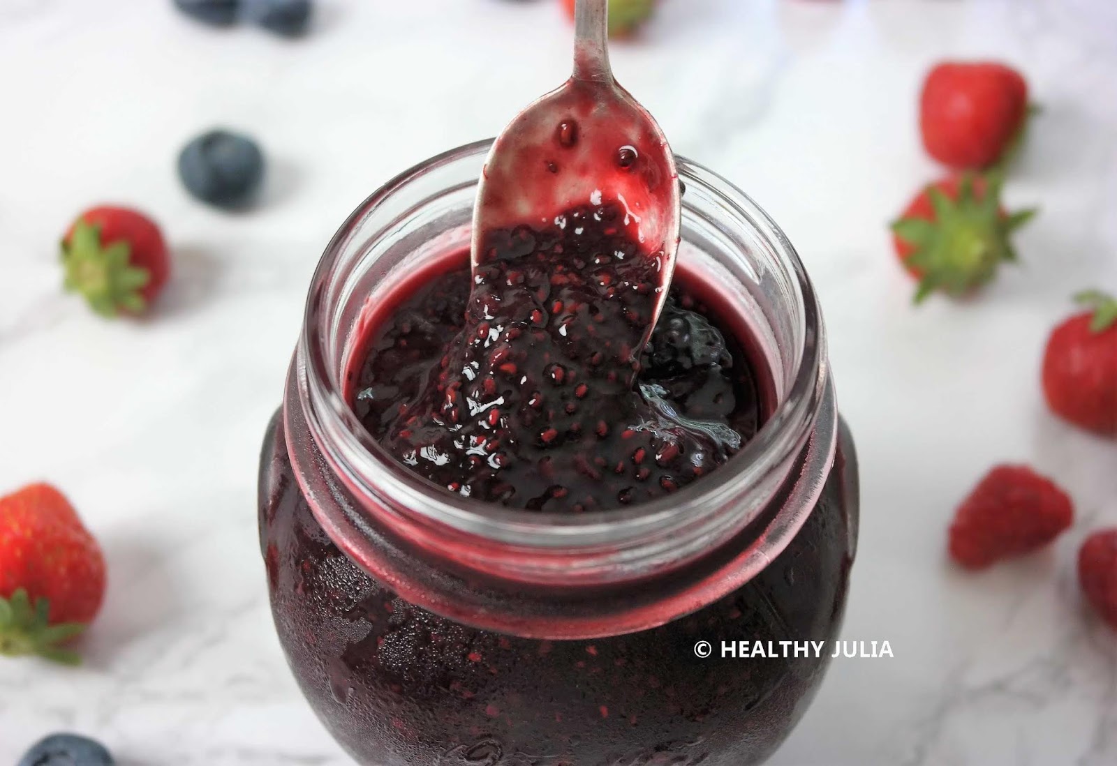 COOKING JULIA : CONFITURE MI-CUITE DE FRUITS ROUGES