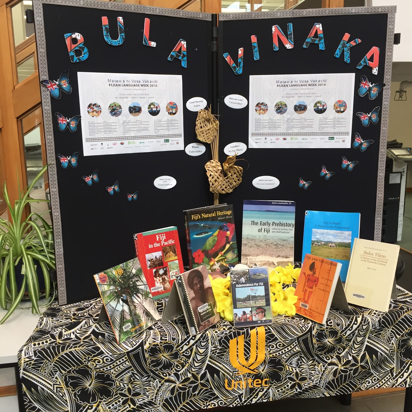 Library News - Unitec: Fiji Language Week 2016 at Unitec Library