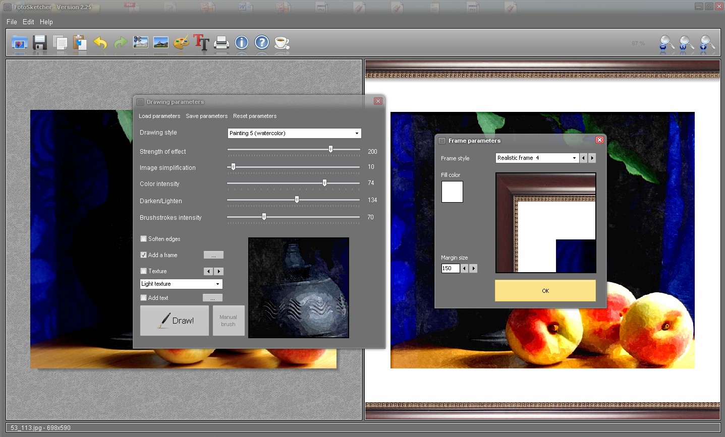 nomeradona ...: Tutorial: Modeling Frame using SketchUp and Foto-Sketcher