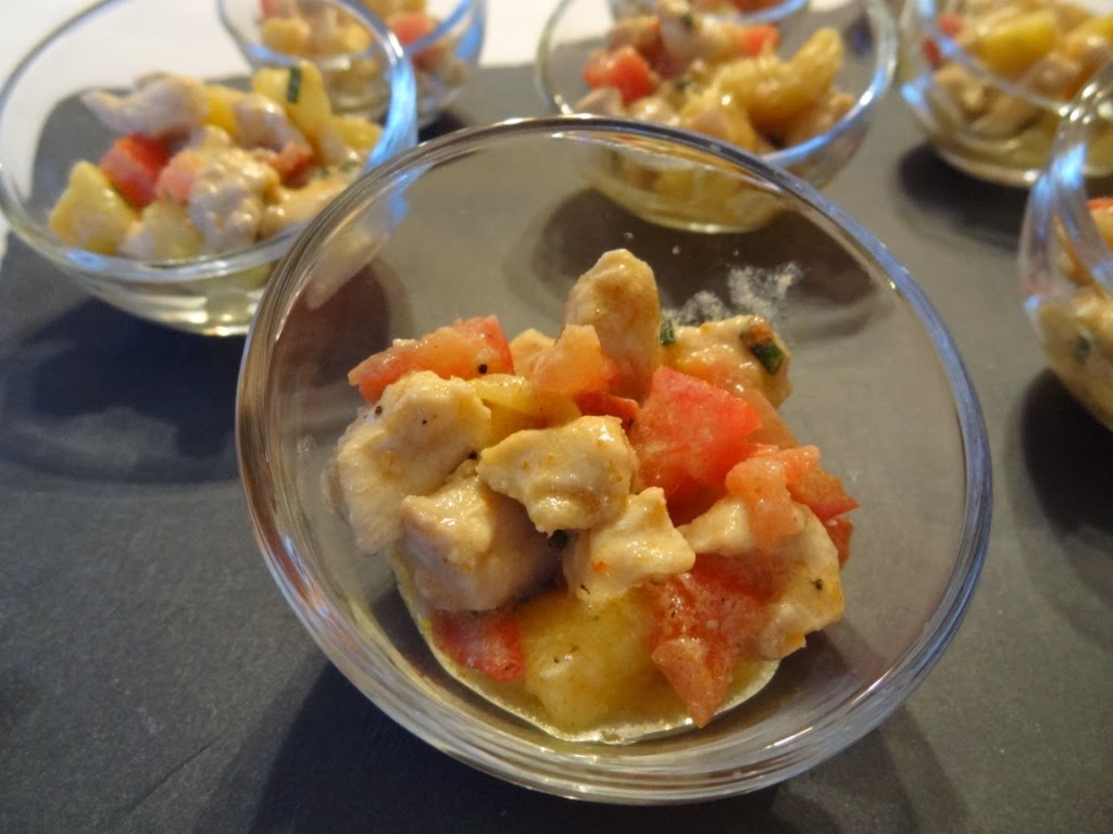 Pupilles, papilles, etc...: Verrine poulet tandoori et ananas