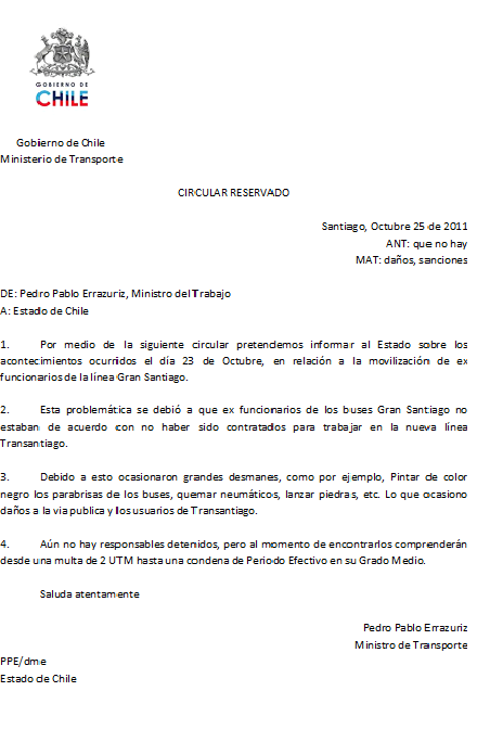 Redacción Y Aplicación en Informatica: La Circular (Correspondencia ...