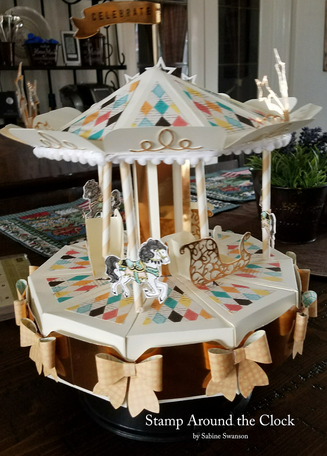 Stamp Around The Clock: Carousel Tutorial