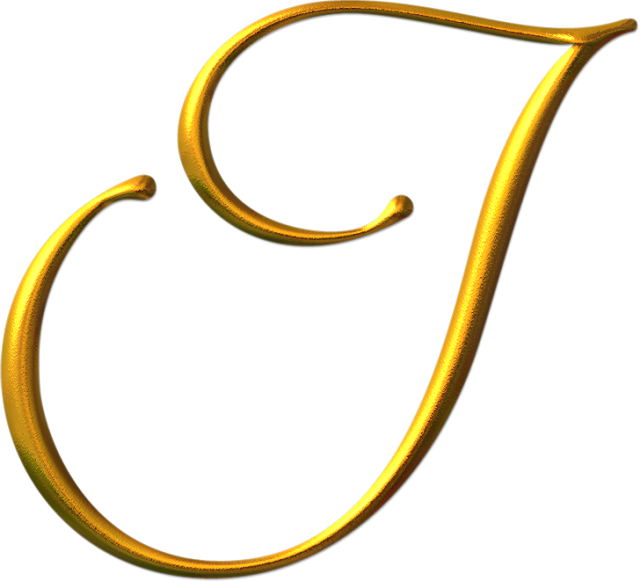 Blindada por Deus: Alfabeto decorativo Dourado png