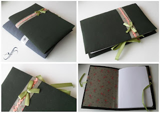 Crafting Ideas: Cadernos forrados a tecido (A5)