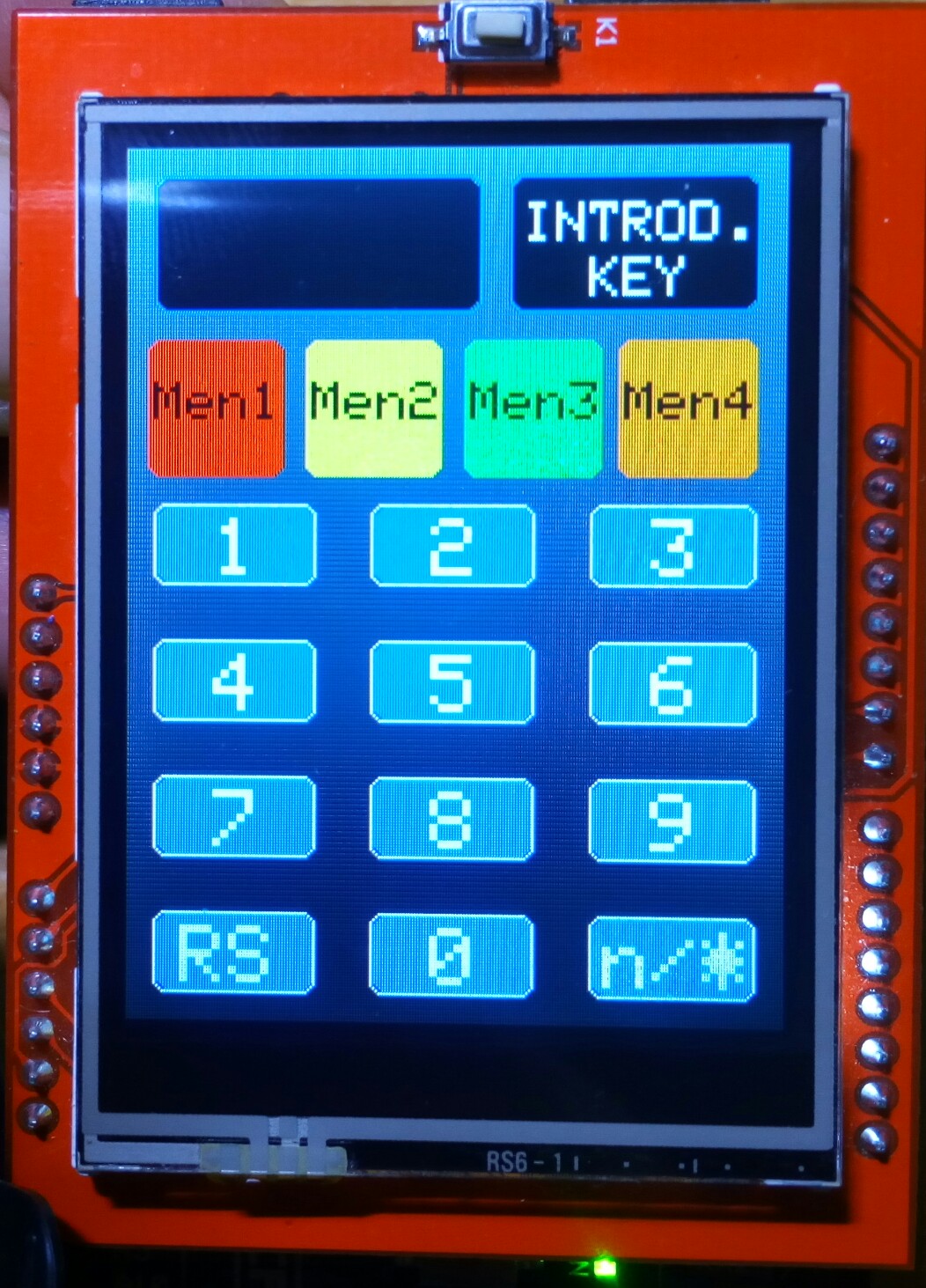 Agp Miniprojects Arduino Mega Y Tft Lcd Touch 2 4 4 Menus Con