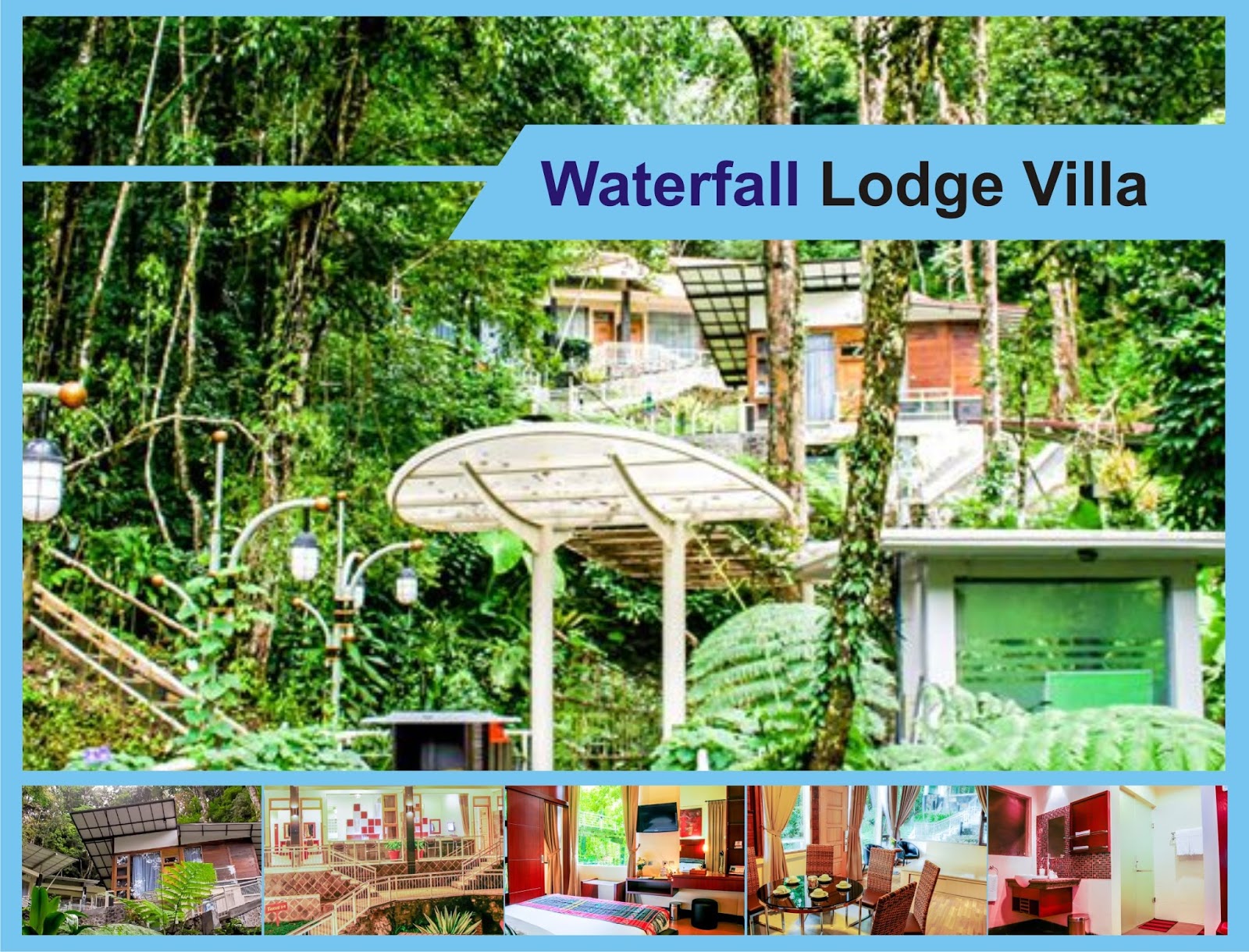 WATERFALL VILLA - TAMAN SIMALEM RESORT - PAKET TOUR TAMAN SIMALEM RESORT