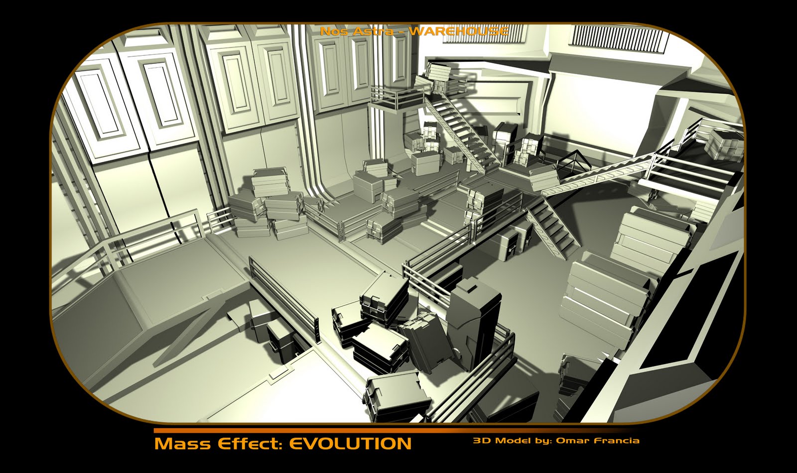 OMAR FRANCIA - Comics: MASS EFFECT: Evolution - 3D Art - PART 2