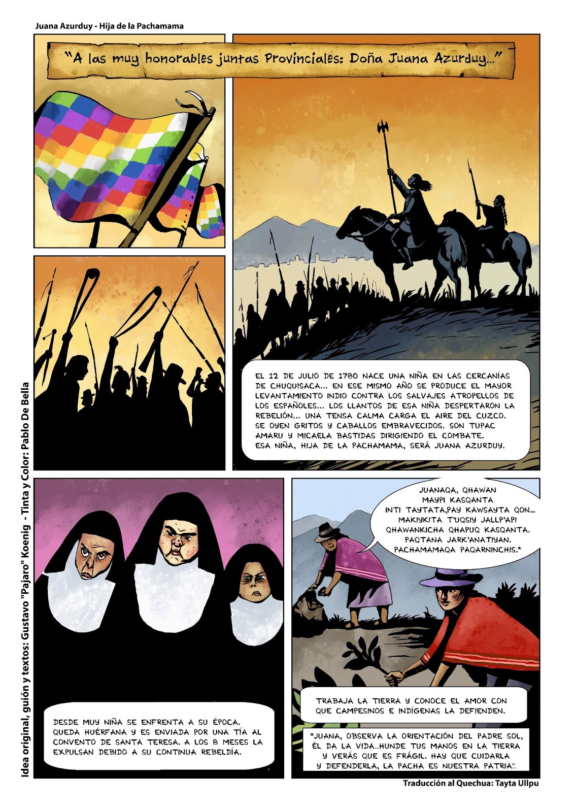 Juana Azurduy - Hija de la Pachamama: Historieta Juana Azurduy