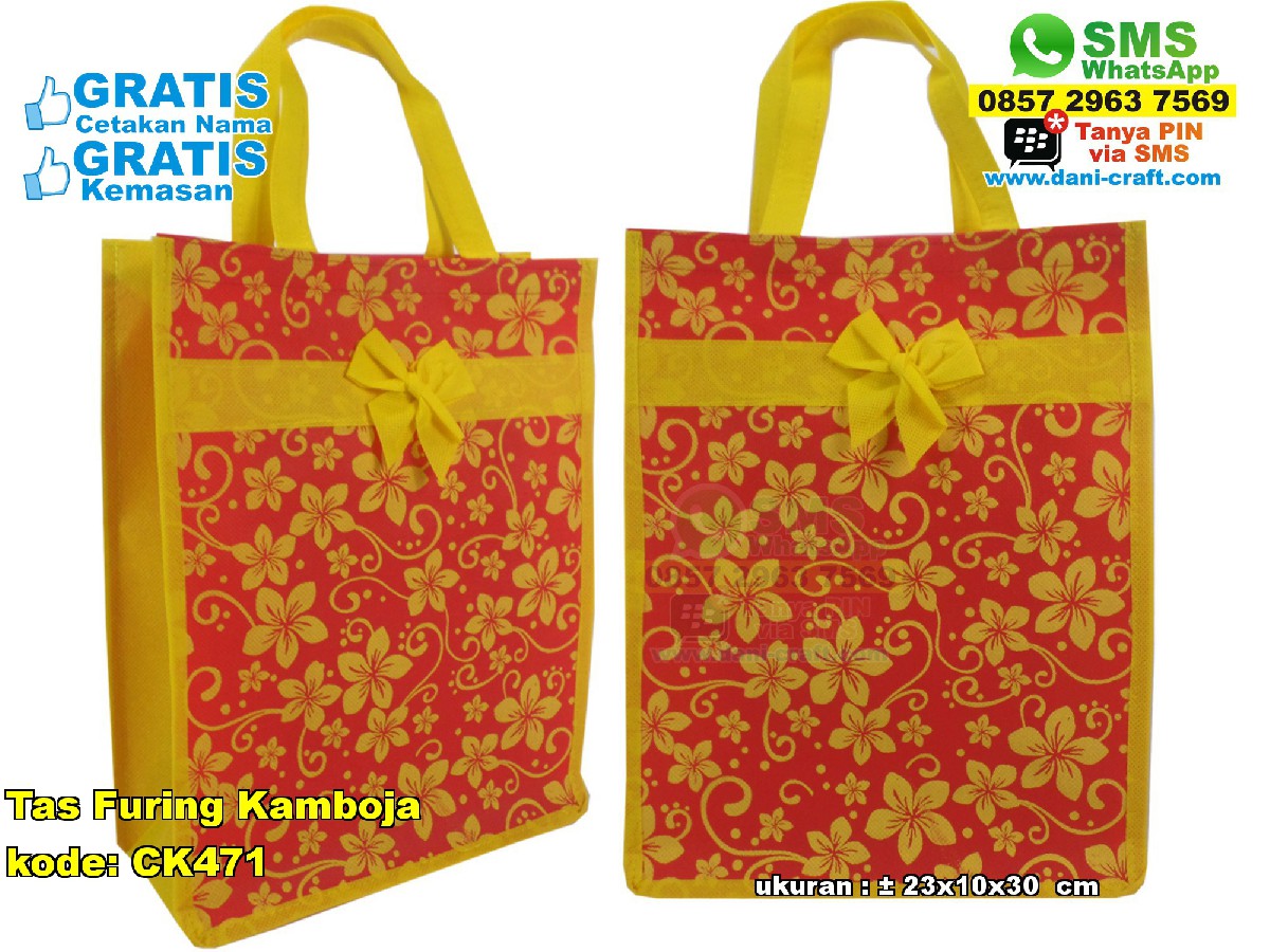 Tas Furing Kamboja | Souvenir Pernikahan