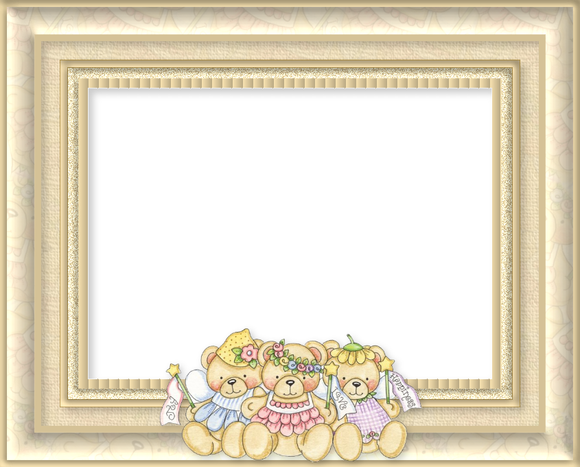 Bears with Wings Free Printable Frames. - Oh My Baby!