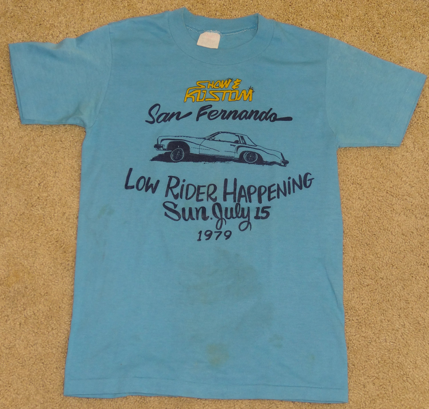 Nostalgia on Wheels: 1979 San Fernando Low Rider Show T-shirt