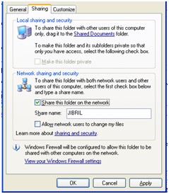 CARA SHARING FILE PADA WINDOWS XP
