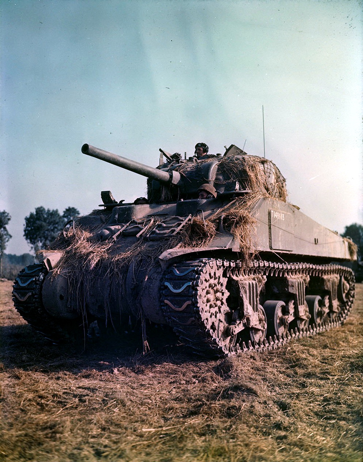 World War II in Color: Sherman Tank of a Canadian Unit in Normandy