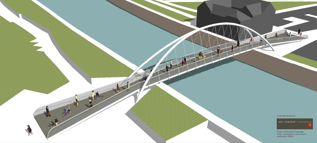 The Happy Pontist: Design chosen for St Botolph's footbridge, Boston