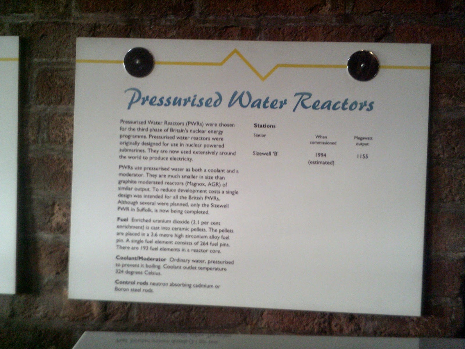wigton physics: Nuclear display boards