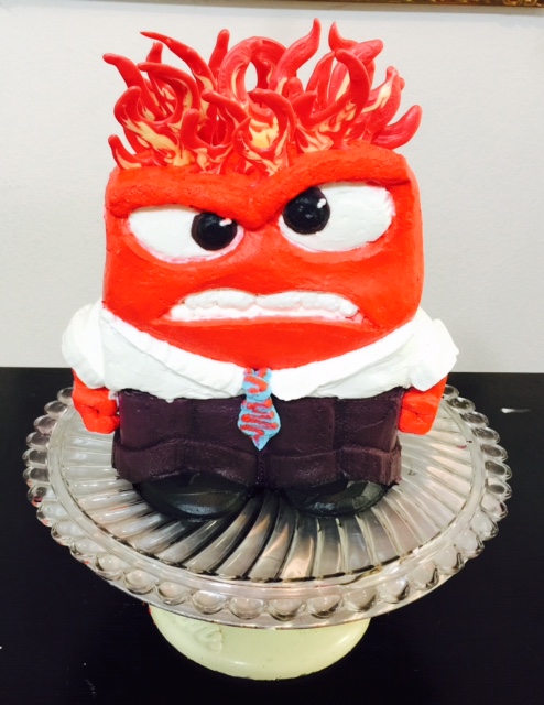 Frosted Art: Inside Out Movie- Anger Character Cake- Cake Decorating- Video