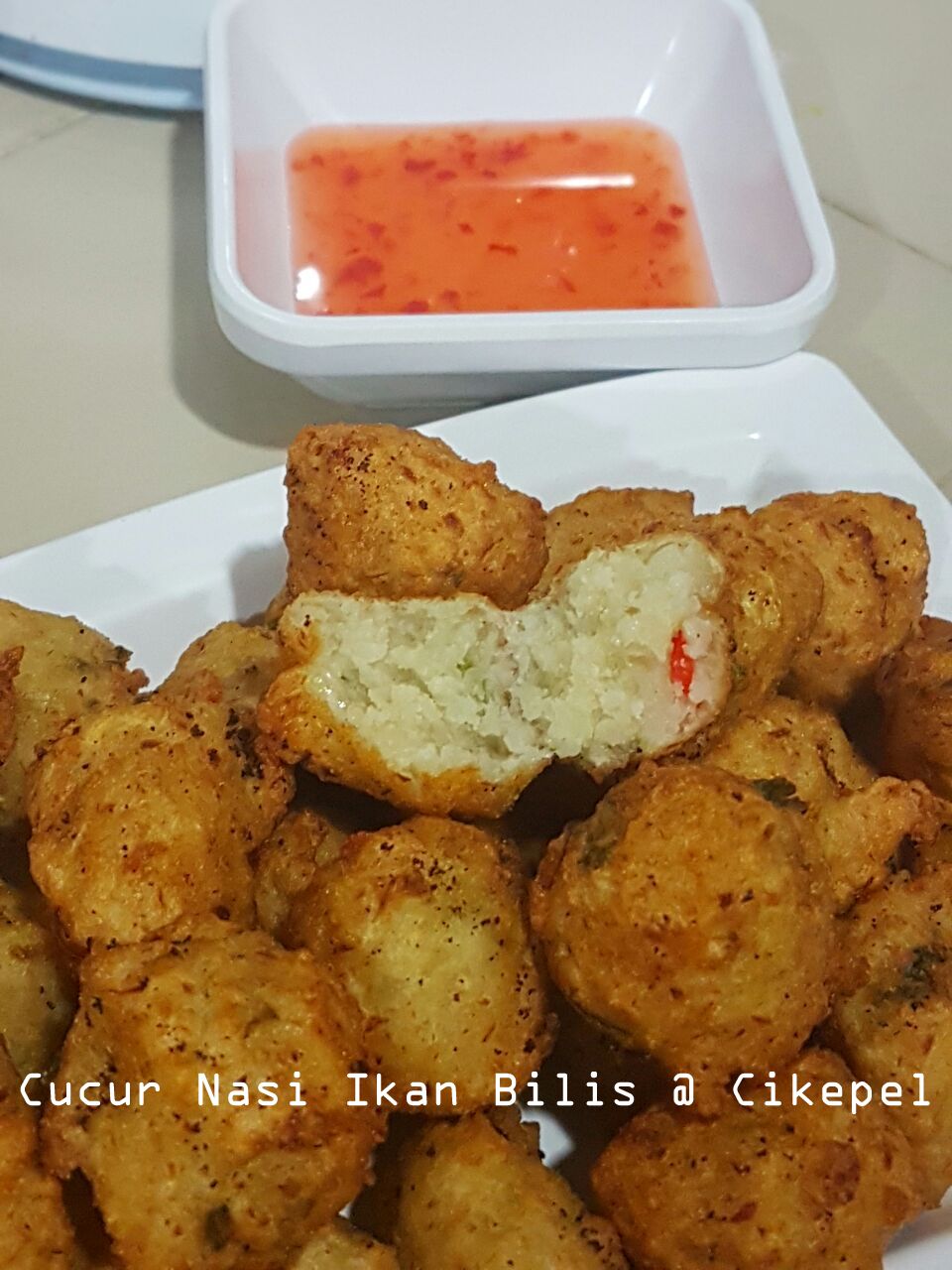 Keluarga & Resepi: ^_^: Cucur Nasi Ikan Bilis