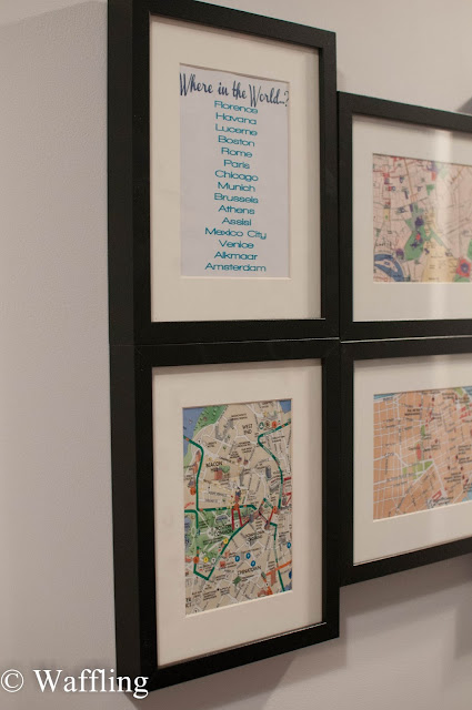 Waffling: Map Gallery Wall Update!