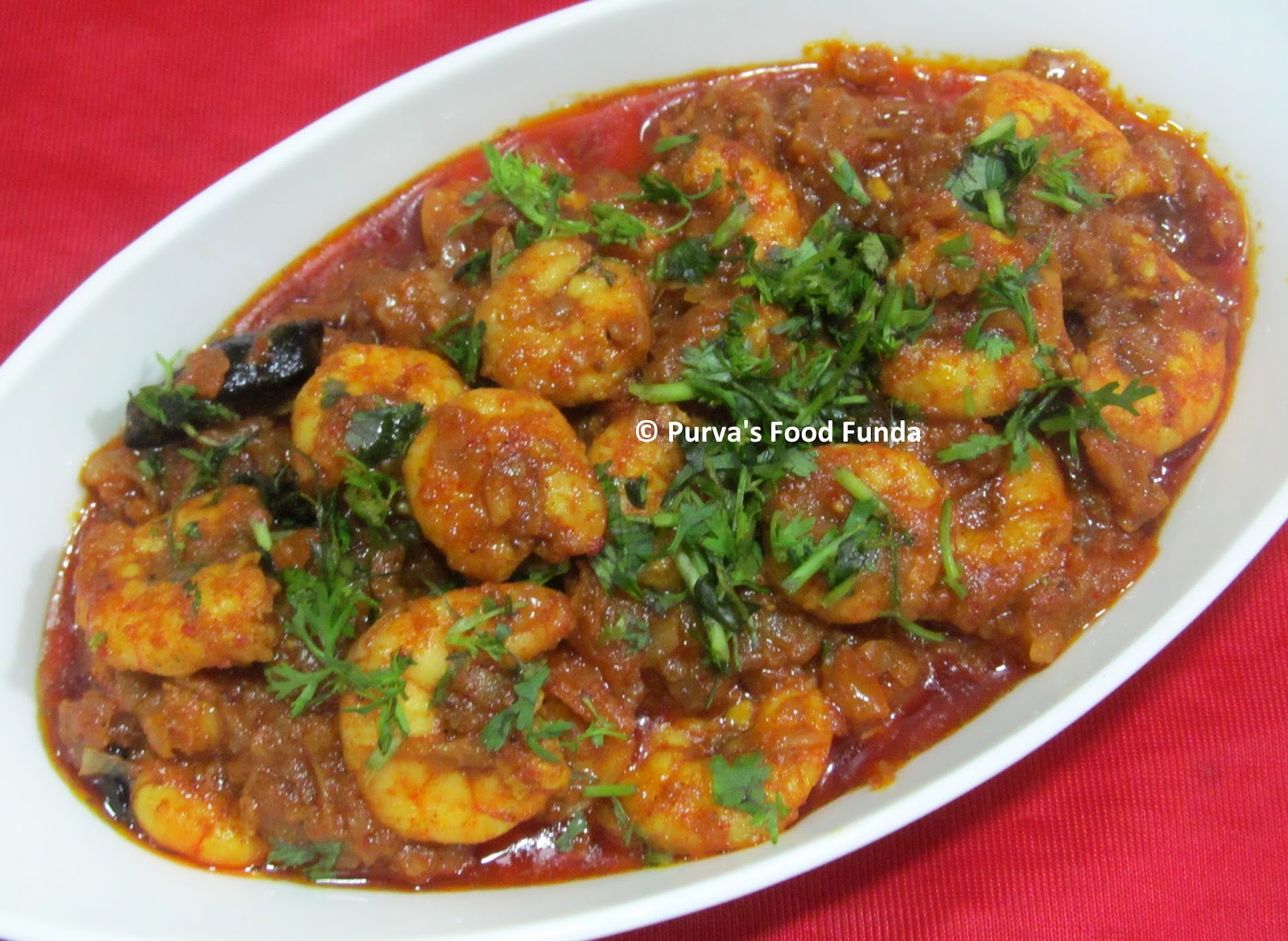 Food Funda: Kolambiche Lipte ~ Konkani Style Prawns Masala