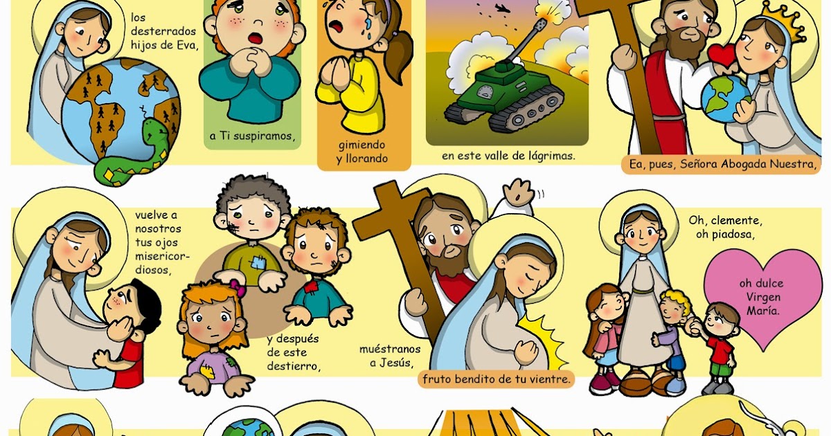 Dibujos para catequesis: LA SALVE