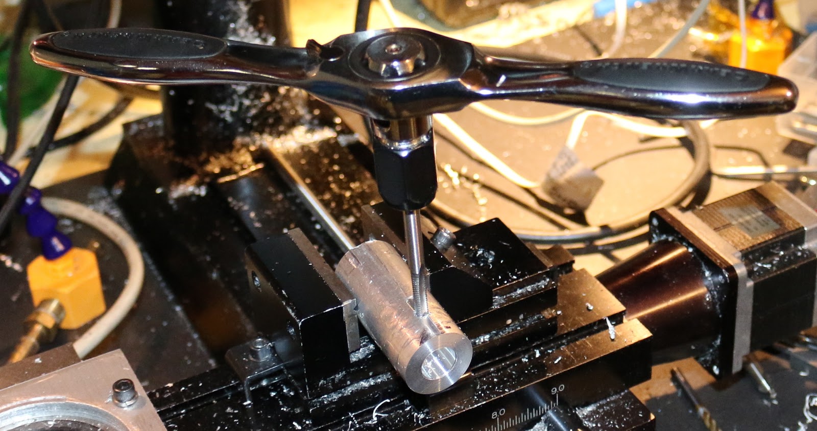 IC reverse engineering and other adventures: Machining K2 microscope Z adapter