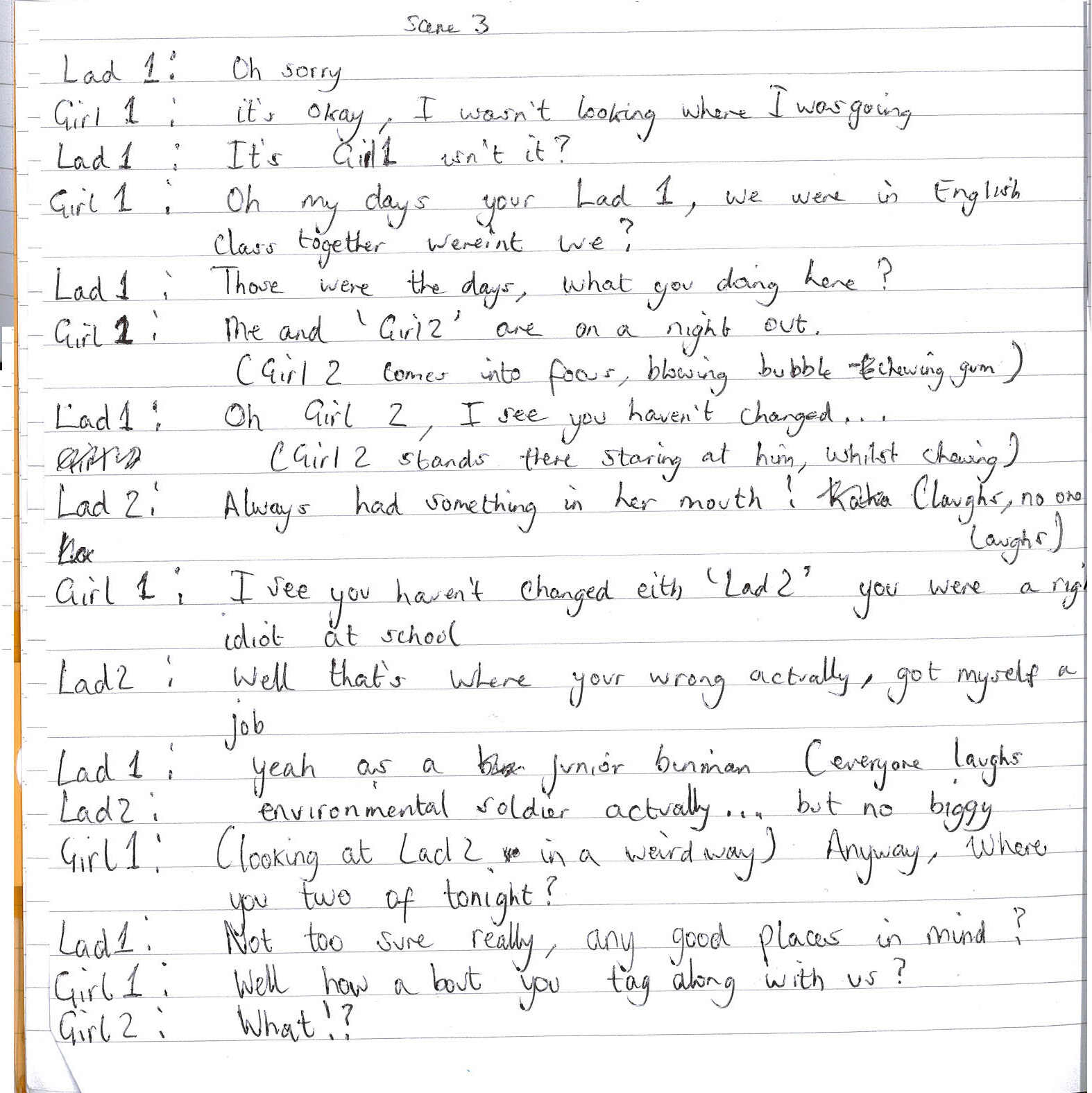 Foundation Portfolio: Script