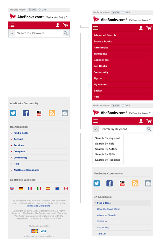 Leduc Creative: Mobile Website Header & Footer