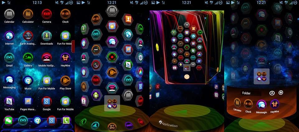 Next Launcher Theme Supernova For Free - Next launcher themes for free