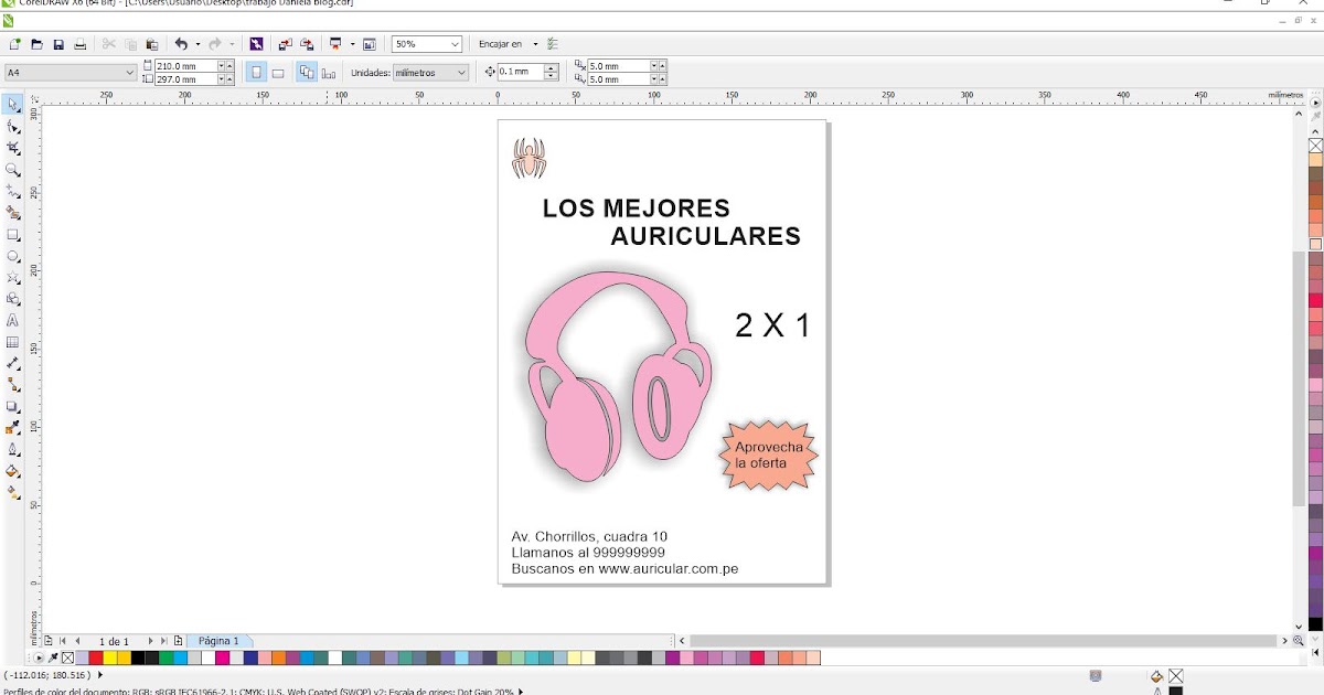 EDUCACIÓN PARA EL TRABAJO 2doH: Corel Draw: Afiches