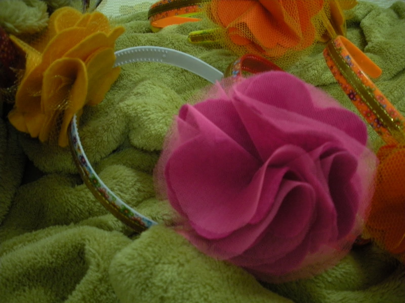 EZA COLLECTION n CRAFT: Kids Scaf...Skaf Rambut Bunga