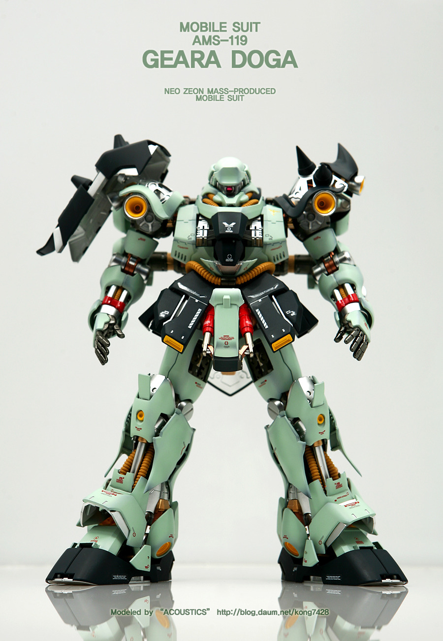 GUNDAM GUY: MG 1/100 Geara Doga [Open Hatch] - Custom Build