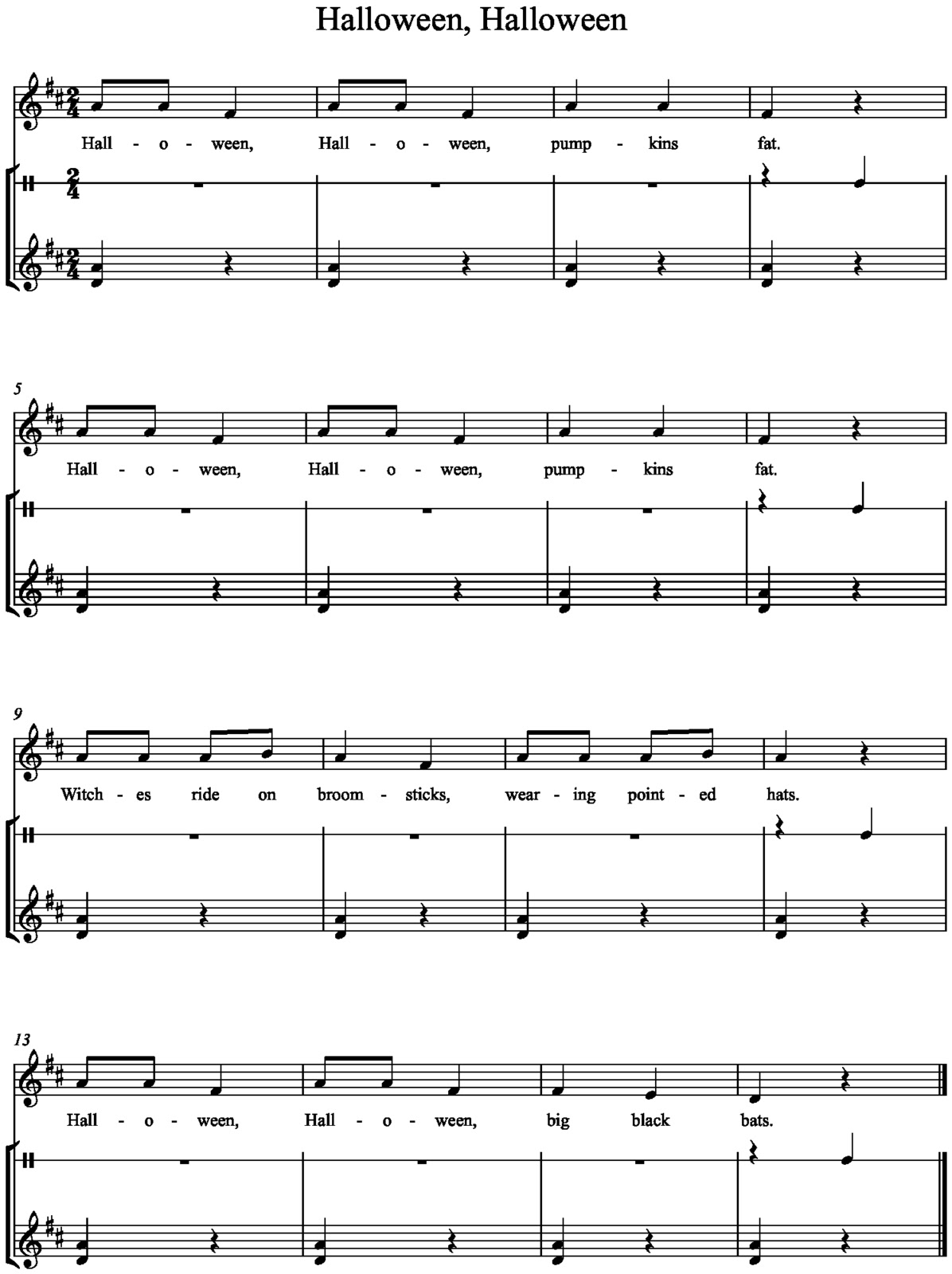 Halloween, Halloween - Music a la Abbott - Amy Abbott - Kodály Inspired ...