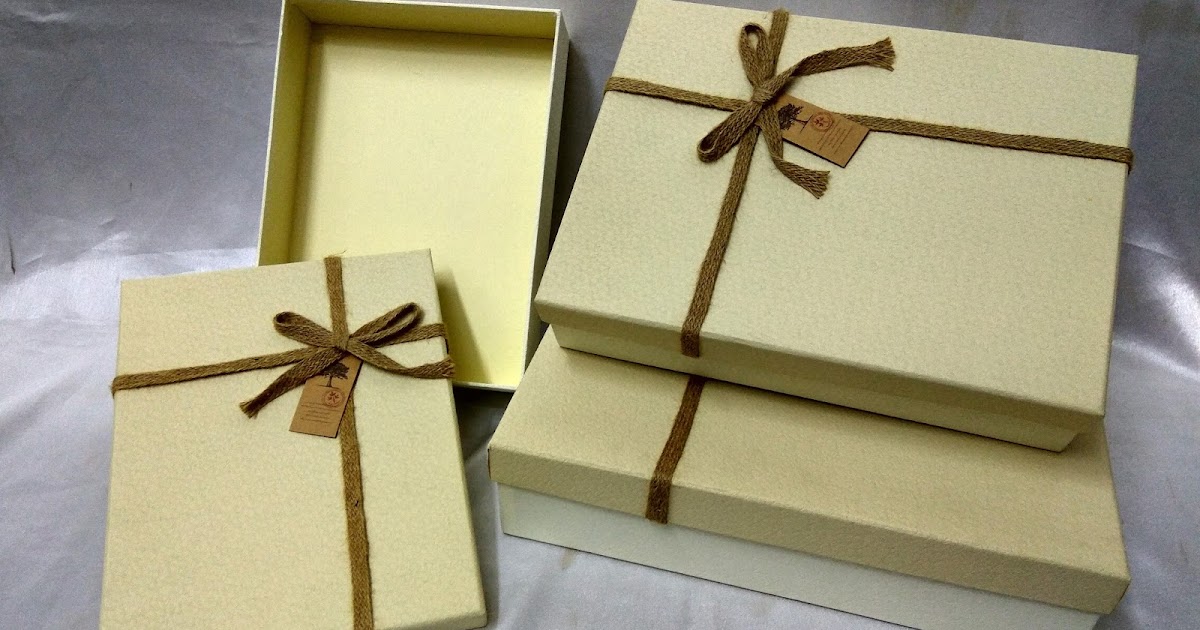 Singapore Gift Boxes: Natural Beige rectangular boxes for A4 sizes ...