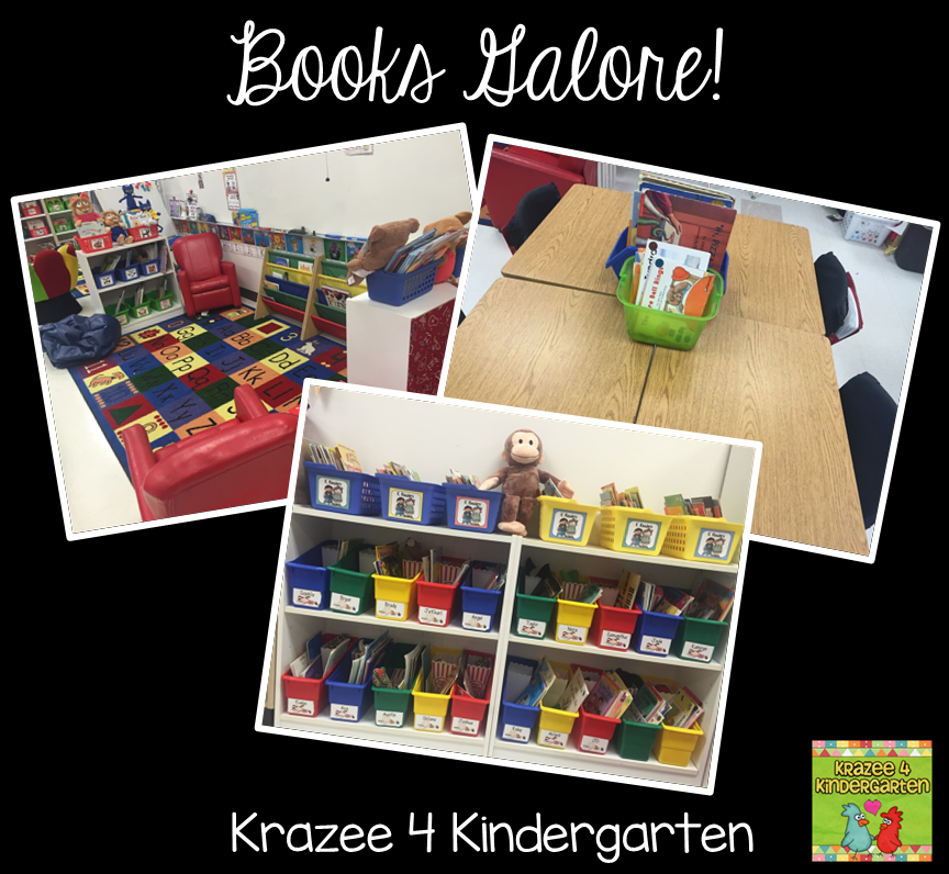 Krazee 4 Kindergarten: Classroom Library Labels