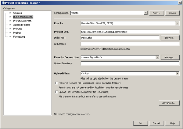 Code Samples Deploying A Php Application On A Remote Web Server Using The Netbeans Ide 4830