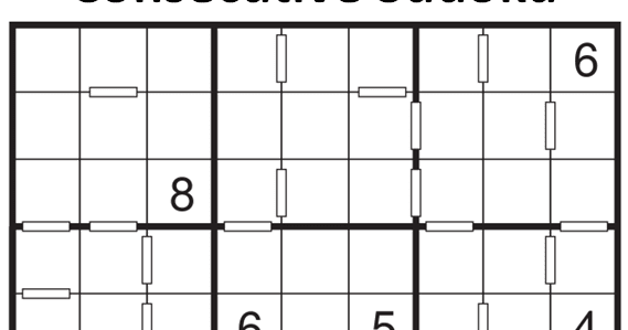 Consecutive Sudoku Puzzle (Fun With Sudoku #399)